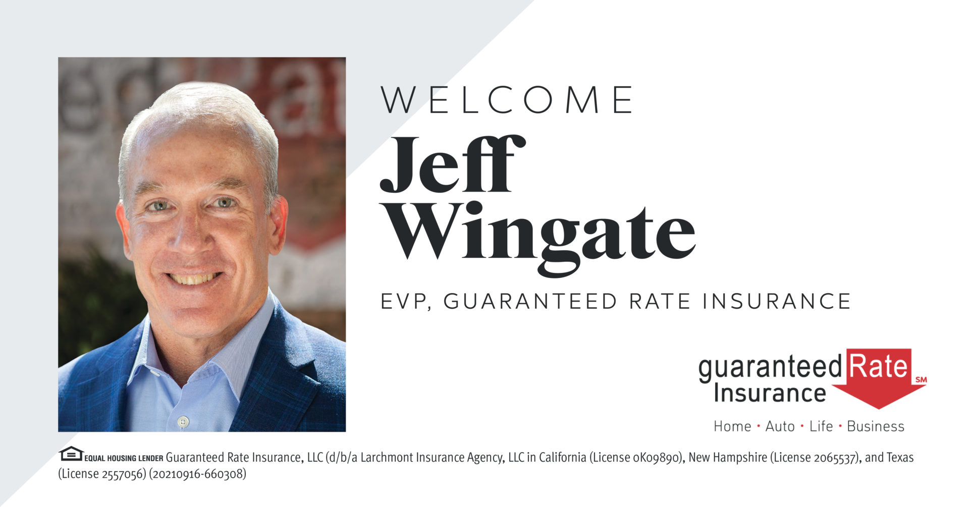 Rate Insurance Appoints Jeff Wingate as Executive Vice President | Rate.com
